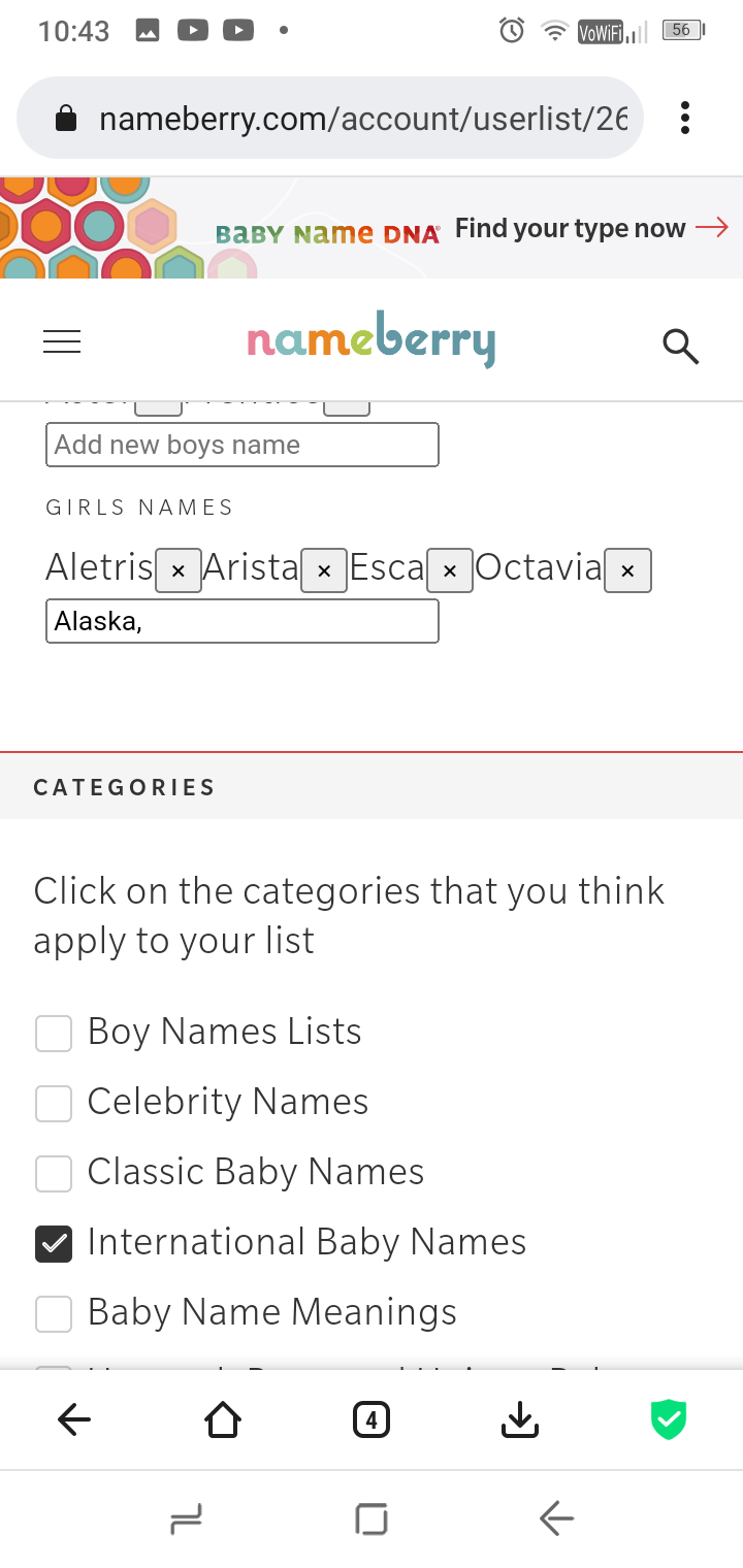 Recent Problem With Making Lists - All About Nameberry - Nameberry
